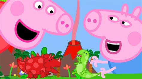 Peppa Pig English Episodes Giant Peppa Pig At The Tiny Land YouTube