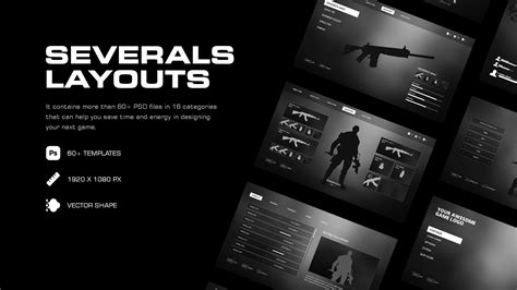 Wireframe Video Game Design Interface In Game