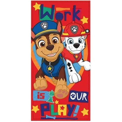 Pat Patrouille Serviette De Plage Ultra Absorbante 70x140cm