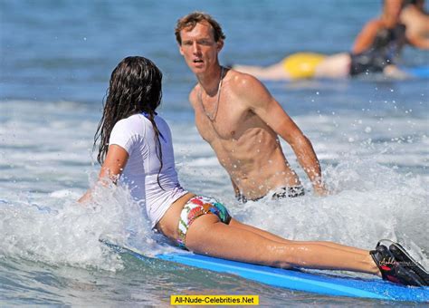 Ashley Tisdale Surfing In Hawaii Paparazzi Shots