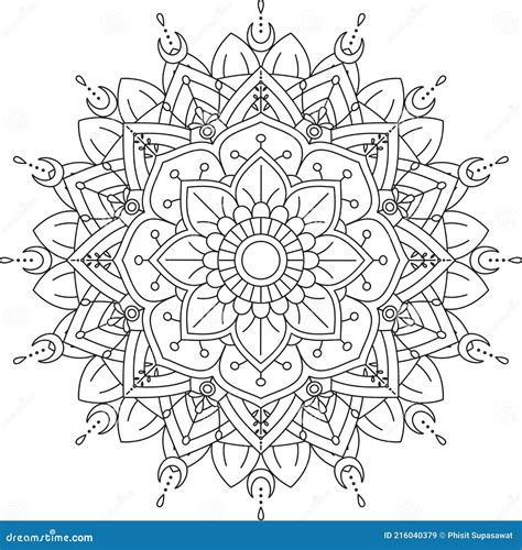 P Gina Simple C Rculo Mandala Para Colorear Para Ni Os Adultos