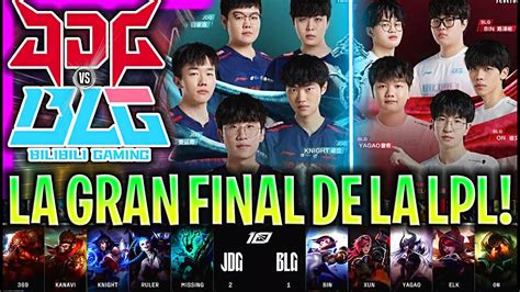 PARTIDAZO EN LA GRAN FINAL CHINA DE LA LPL BLG Vs JDG FINAL LPL 2023