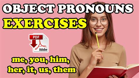 Object Pronouns Me You Him Her It Us Them PDF Exercises