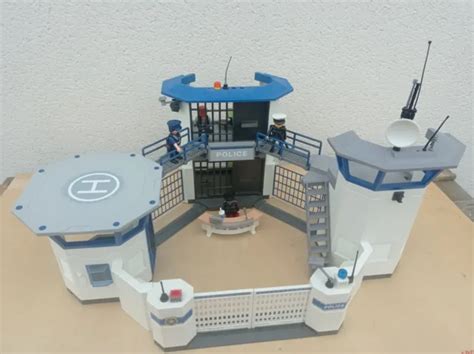PLAYMOBIL 6919 CITY Action Commissariat De Police Avec Prison EUR 24