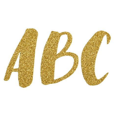 Gold Alphabet Gold Glitzer Alphabet Schrift Clipart Gold Buchstaben