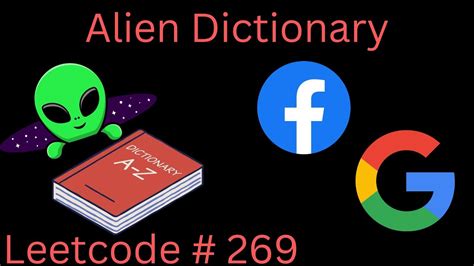 alien dictionary leetcode 269 python topological sort dfs solution youtube