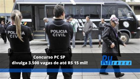 Concurso Pc Sp Rh Educa Concursos E Empregos