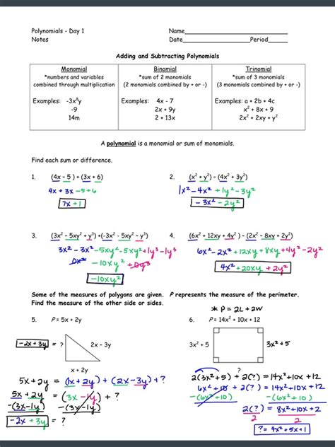 polynomials notes ms ulrich s algebra 1 class