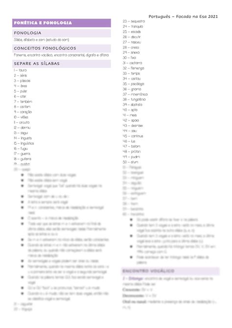 SOLUTION 1 2 3 Portugu S Fon Tica E Fonologia Resumo Studypool