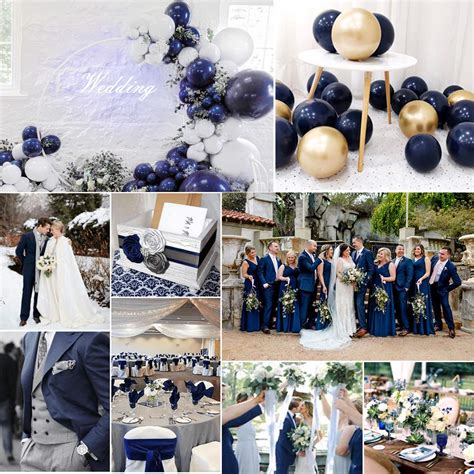 Buy APERIL Birthday Decorations For Men Navy Blue White Balloons