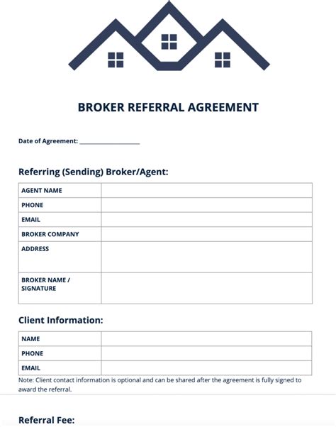 Real Estate Broker Referral Letter