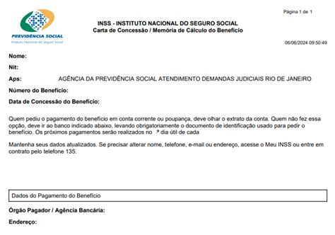 Carta de concessão INSS o que é prazos e como solicitar
