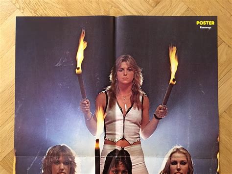 The Runaways Poster 1978 Swedish Poster Magazine 1970s Joan Etsy