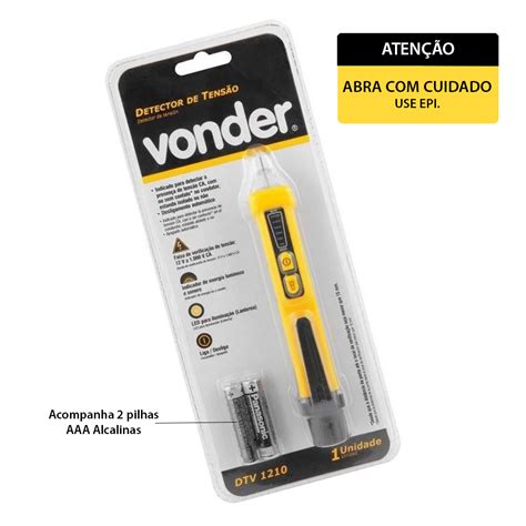 Chave Teste Mede Voltagem Caneta Detectora Tens O Lanterna Vonder
