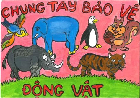 Vẽ tranh vì môi trường Khát Động vật đang kêu cứu Kỳ 2