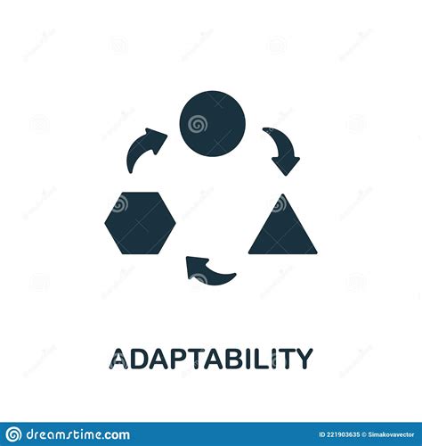 Adaptability Icon Monochrome Simple Element From Soft Skill Collection