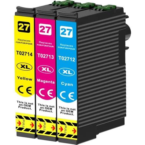27Xl Cartouches D Encre Compatibles Remplacement Pour Epson 27 27Xl