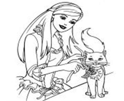 Coloriage Barbie Arc En Ciel JeColorie