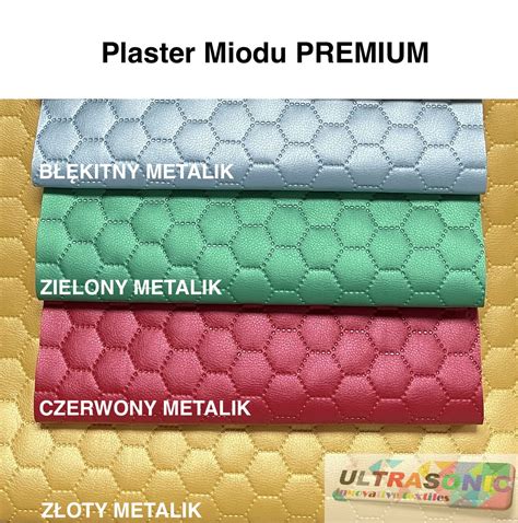 Soft Premium Eco Eko Sk Ra Pikowana Plaster Miodu Heksagony Tkanina