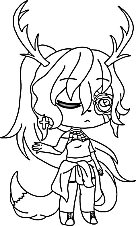 Gacha Life Coloring Pages Lasopaside