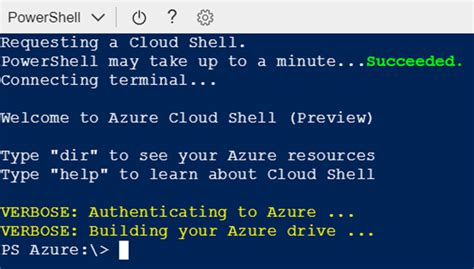 cloudshell for powershell why azure