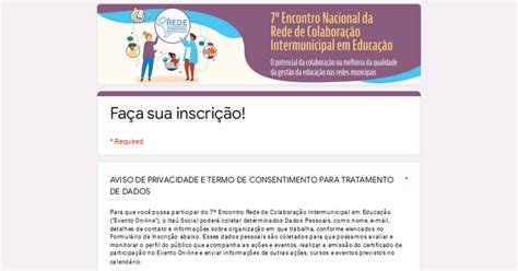 Faça sua inscrição