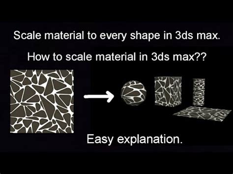 How To Scale Material In 3ds Max Scale Material In Every Shape In 3ds