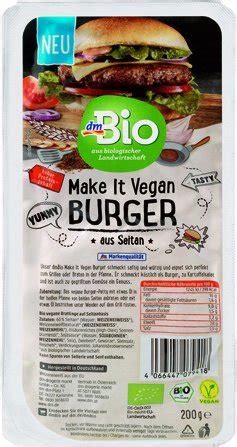 Make it Vegan burger od sejtana dmBio 200 g Akcija Njuškalo katalozi