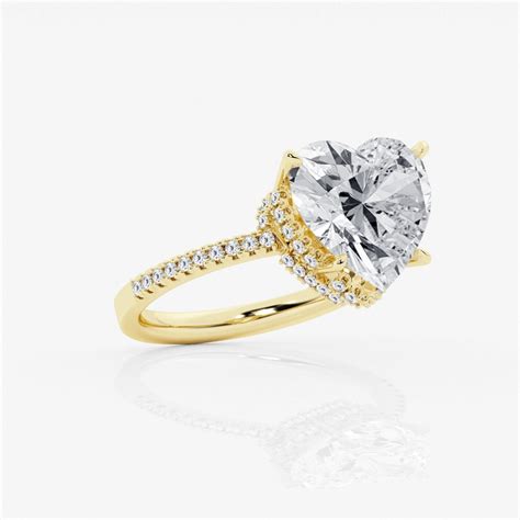 Badgley Mischka Near Colorless 5 1 3 Ctw Heart Lab Grown Diamond Side