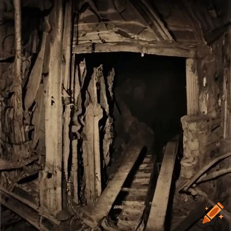 Photo Of A Mine Shaft From The S On Craiyon