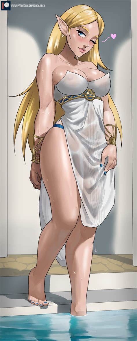 Rule 34 1girls 2022 Absurd Res Blonde Hair Breasts Breath Of The Wild Casual Cleavage Clothed