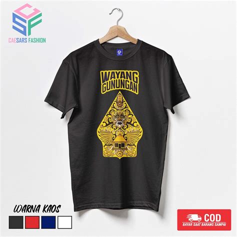 Jual T SHIRT Culture Nusantara Wayang Gunungan Kaos Tradisional