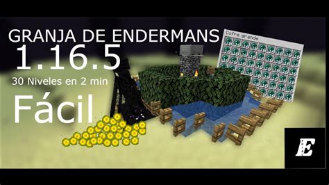 Como Hacer Una Granja De ENDERMANS Y EXPERIENCIA En Minecraft 1 16 5