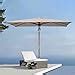 Sekey X Cm Parasol En Bois Pour Patio Jardin Balcon Piscine