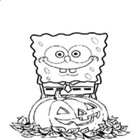 Desenho De Halloween Do Bob Esponja E Do Patrick Para Colorir