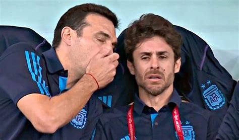 Desahogo El Llanto De Aimar Y Scaloni En El Banco Argentino Tras Los