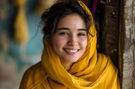 Premium Photo Elegant Pakistani Woman Smiling With Confidence