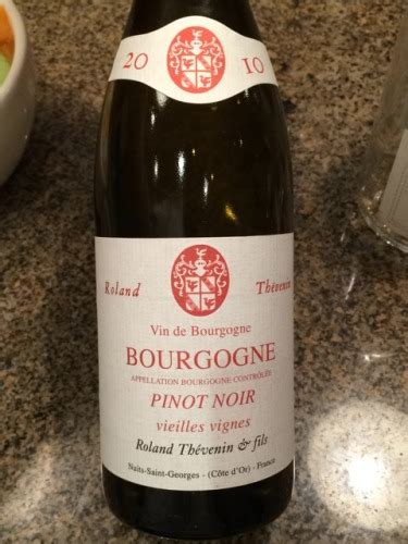 Roland Thévenin Vieilles Vignes Bourgogne Pinot Noir Vivino Brasil
