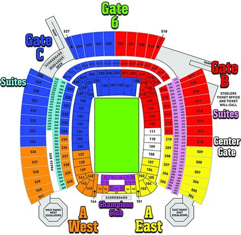 Heinz Field Seating Chart Pitt Football Elcho Table