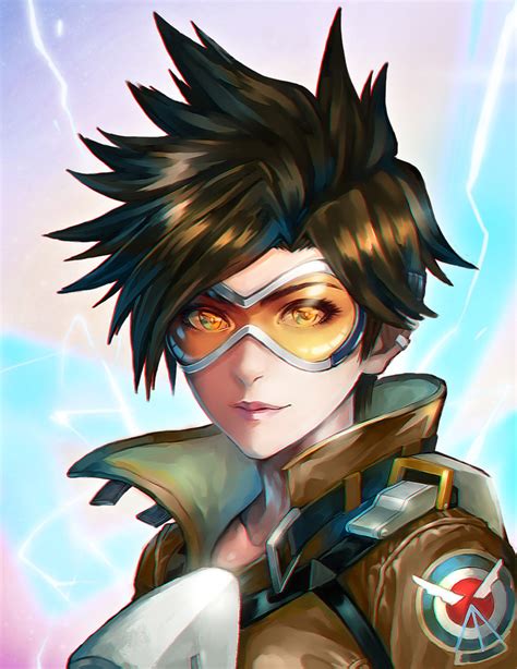 Tracer Overwatch And 1 More Drawn By Bai Wang Danbooru