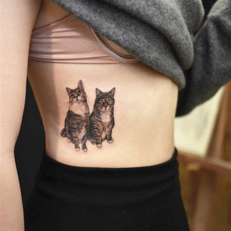 1001 ideas de tatuajes de gatos simbólicos en fotos Tatuaje gato