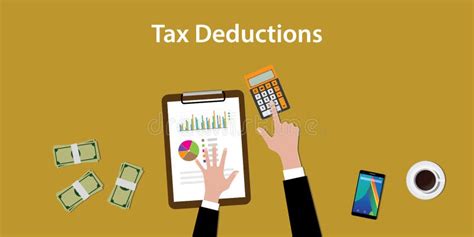 Ejemplo Del Trabajo Para Contar Un Cálculo De Las Deducciones Fiscales