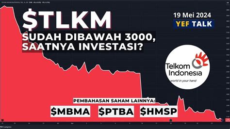 Analisa Prediksi Saham Tlkm Yeftalk Edisi Mei Youtube