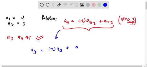 solved find the third fourth and fifth terms of the sequence defined by a1 3 a2 6 and