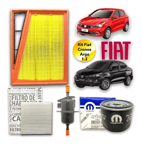 Kit Filtros Fiat Argo Cronos Completo A