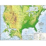 Amazon United States Topographic Wall Map By Raven Maps Laminated