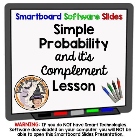 A Computer Screen With The Words Simple Probability And Its Complement