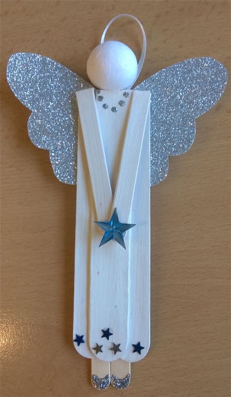 DIY Christmas Angel Craft With Popsicle Sticks