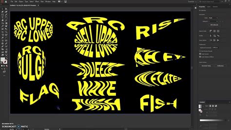 Warp Text Illustrator Illustrator Tutorials For Beginners YouTube