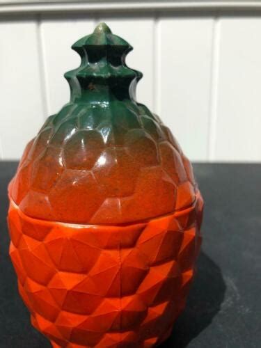 Vintage Hazel Atlas Pineapple Jam Jelly Jar Milk Glass 1930s 1940s